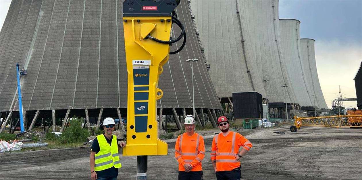 Epiroc breaker powers power plant demolition - Demolition & Recycling International